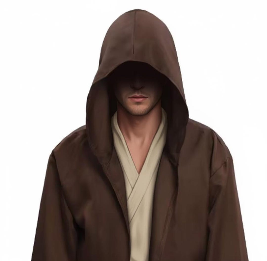 Star Wars Jedi Robe: Brown Cosplay Costume With Hood - Etsy