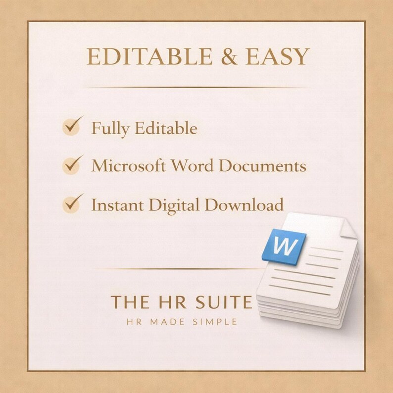 UK Informal Warning Letter Template | HR Performance Conduct Document ...