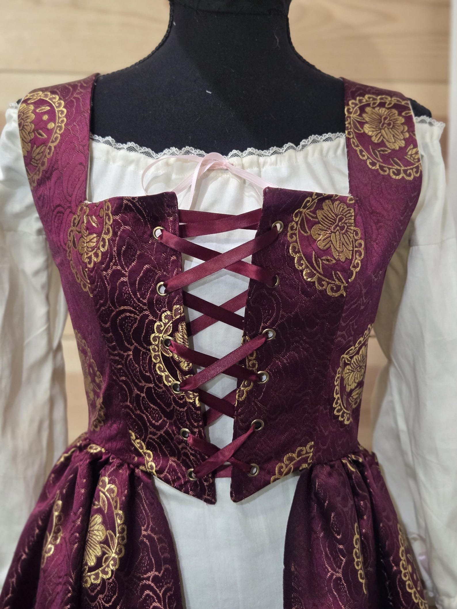 Renaissance Corset Gown Medieval Fantasy Over-dress - Etsy
