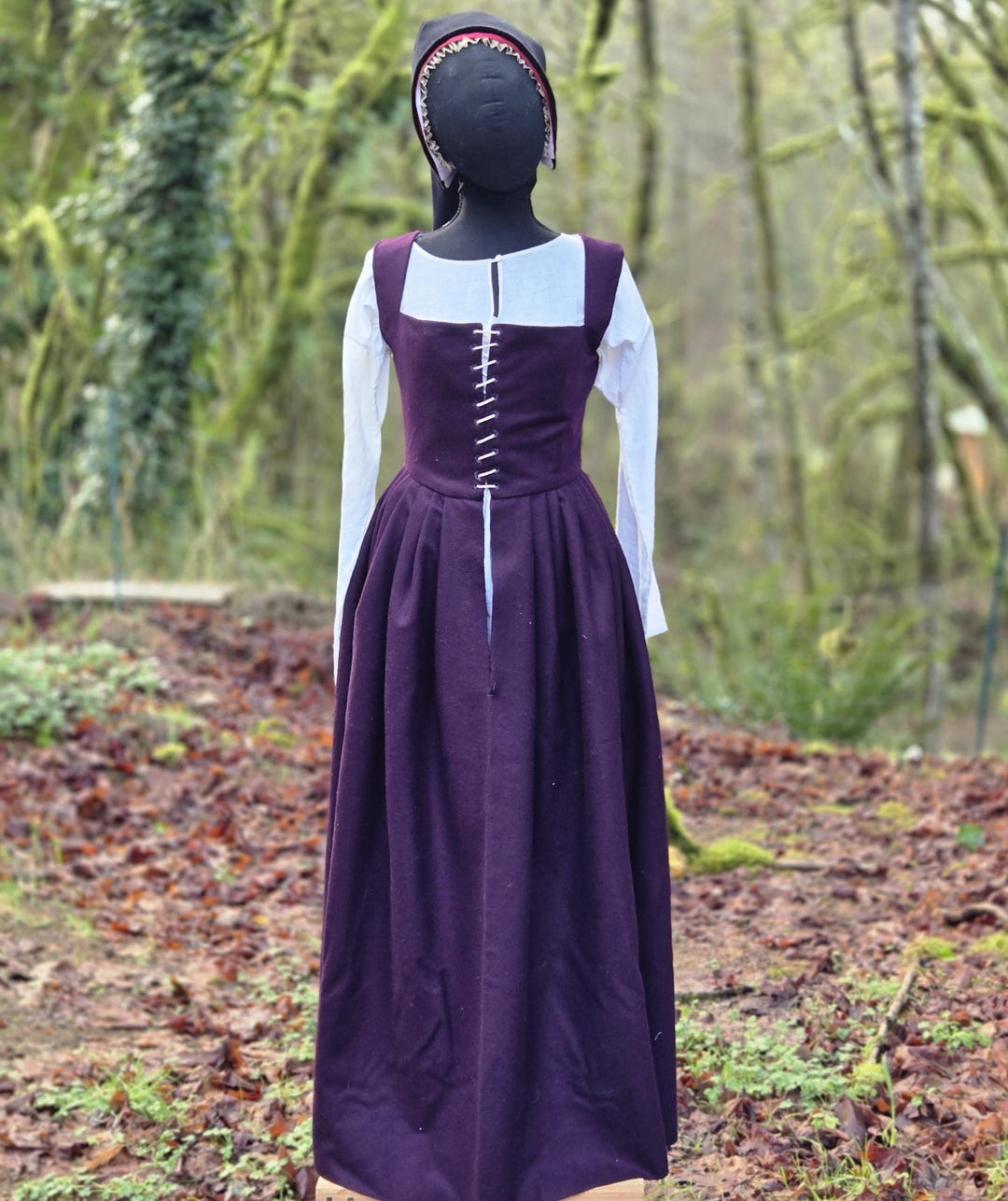 Tudor Kirtle Wool Renaissance Dress - Etsy