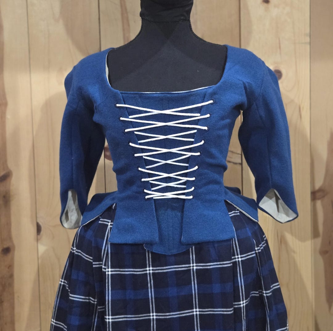 18th Century Wool Caraco Women's Jacket Bodice With Stomacher - Etsy