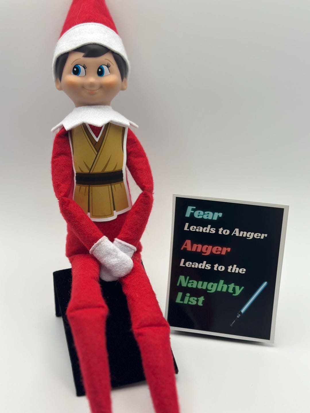Jedi Elf on the Shelf Accessory Sticker Kit – Jedi Robes & Note Card - Etsy