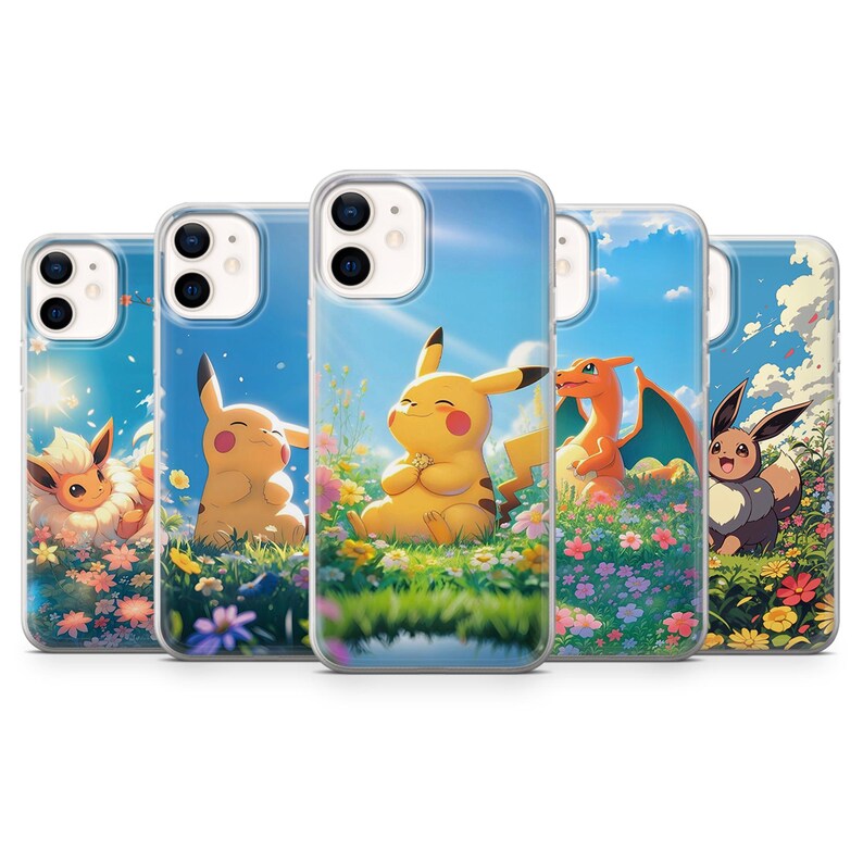 Pokemon Phone Case Eevee Pikachu Cover for iPhone 17pro 17 16 15 14 13 ...