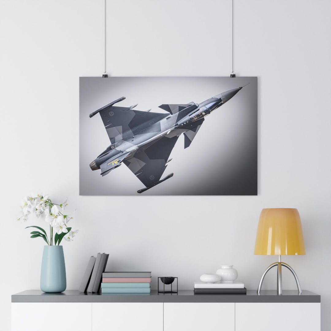 Swedish Air Force Saab Gripen E Giclée Poster: Aviation Wall Art - Etsy