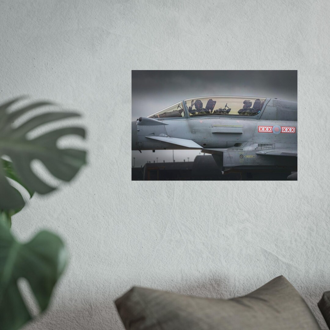 RAF Eurofighter Typhoon Poster, Modern Aviation Wall Art - Etsy