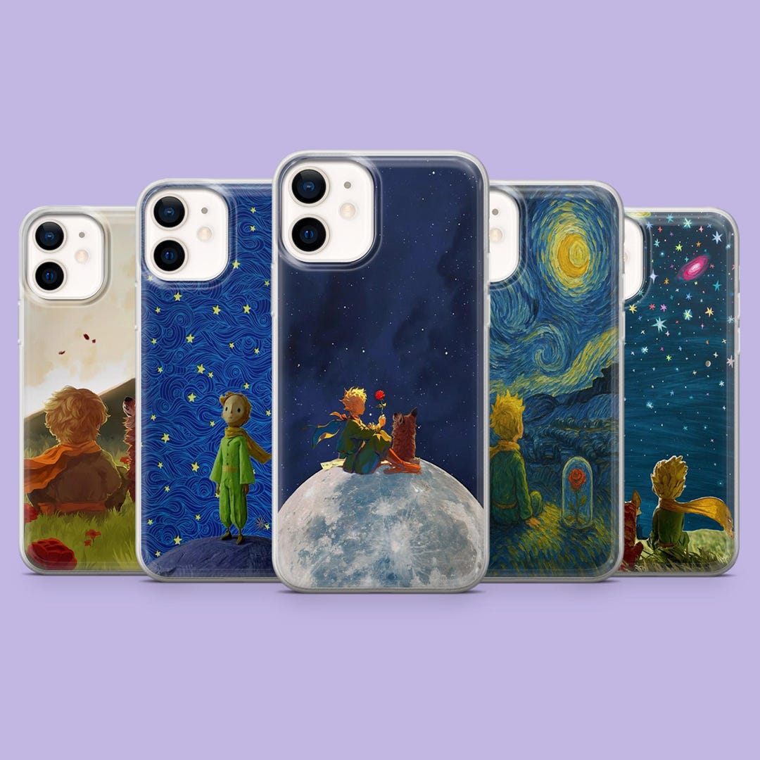 Little Prince Phone Case Kids Cartoon Cover for iPhone 16 Pro, 15, 14 ...