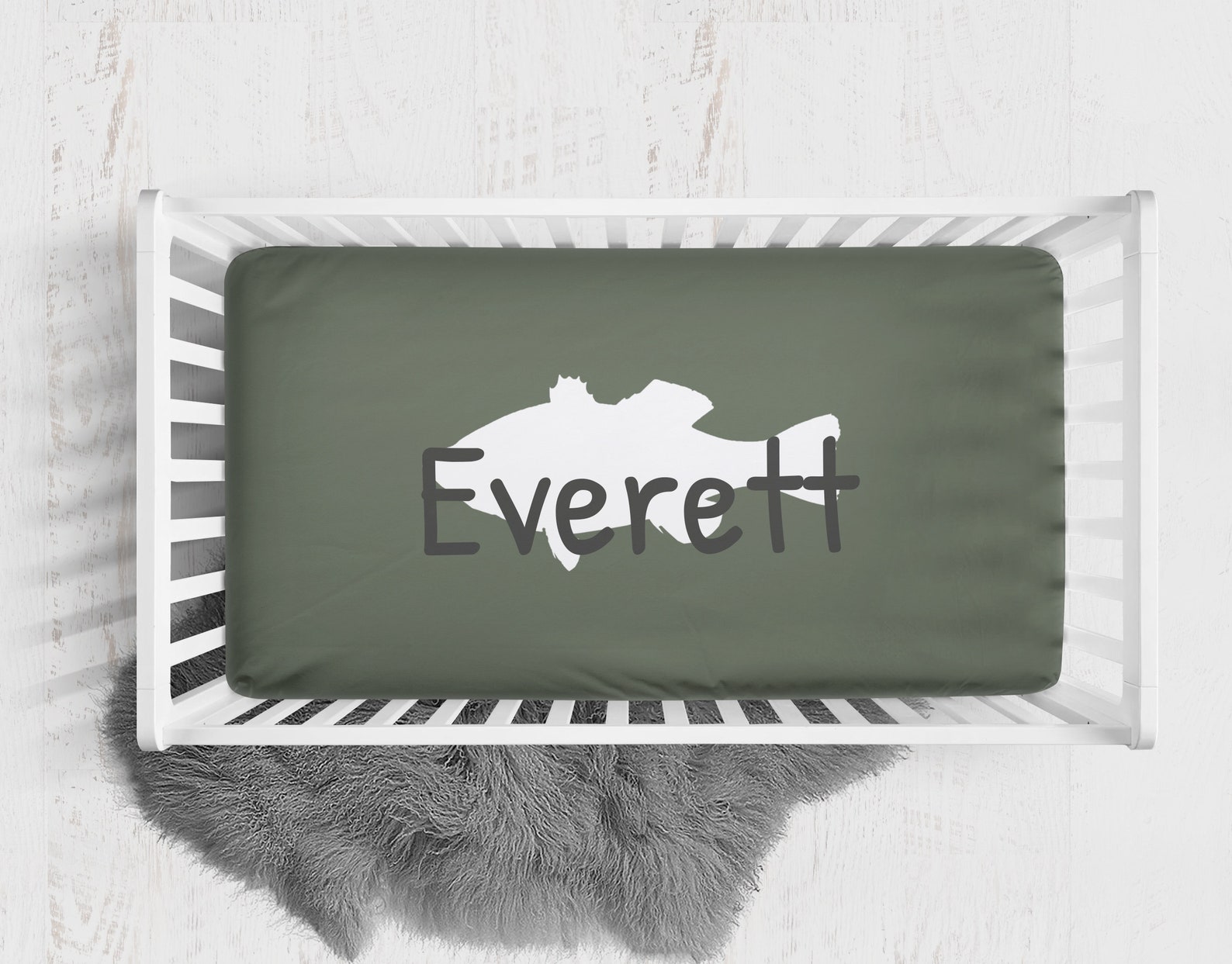 Boy Fishing Crib Bedding Baby Crib Set Fish Outdoor Theme | Etsy