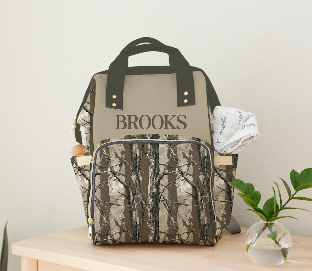 Bottomland Camo Diaper Bag Backpack: Personalized Baby Boy Gift - Etsy