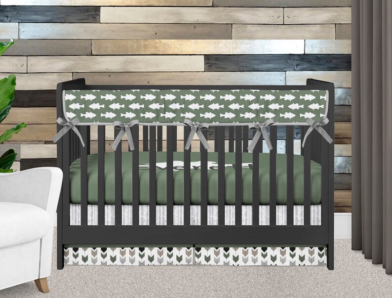 Boy Fishing Crib Bedding Baby Crib Set Fish Outdoor Theme | Etsy