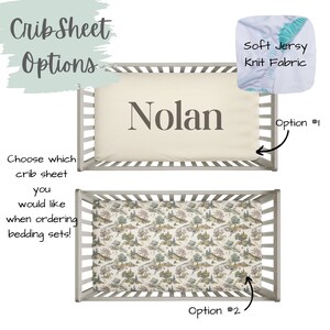 Crib Bedding Set, Neutral Vintage Bunny Rabbit - Rabbits on Bikes, Sage ...