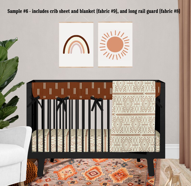 Boho Crib Bedding Baby Nursery Bedding - Etsy