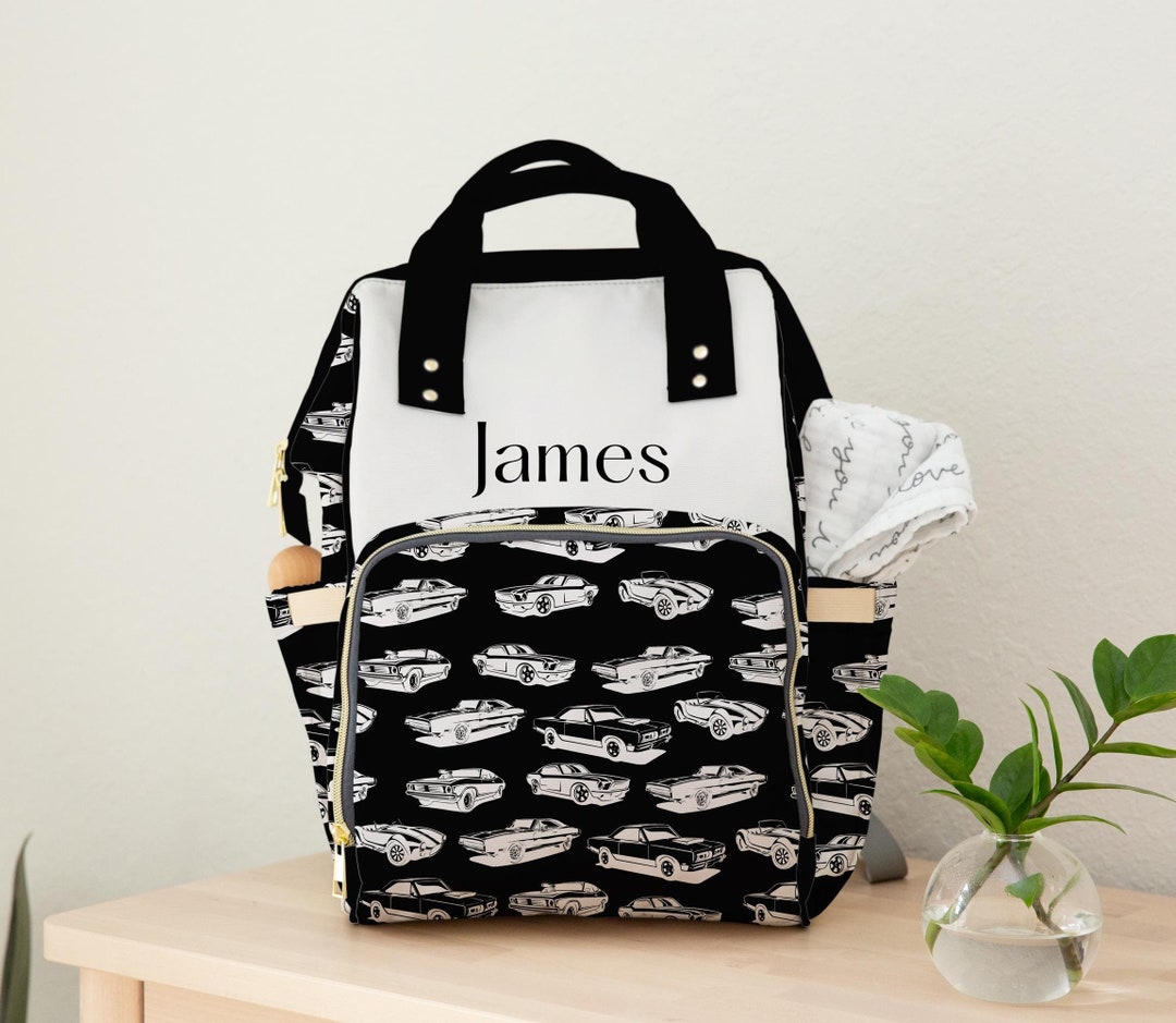 Car Diaper Bag Boy, Muscle Cars Diaper Bag Backpack With ...