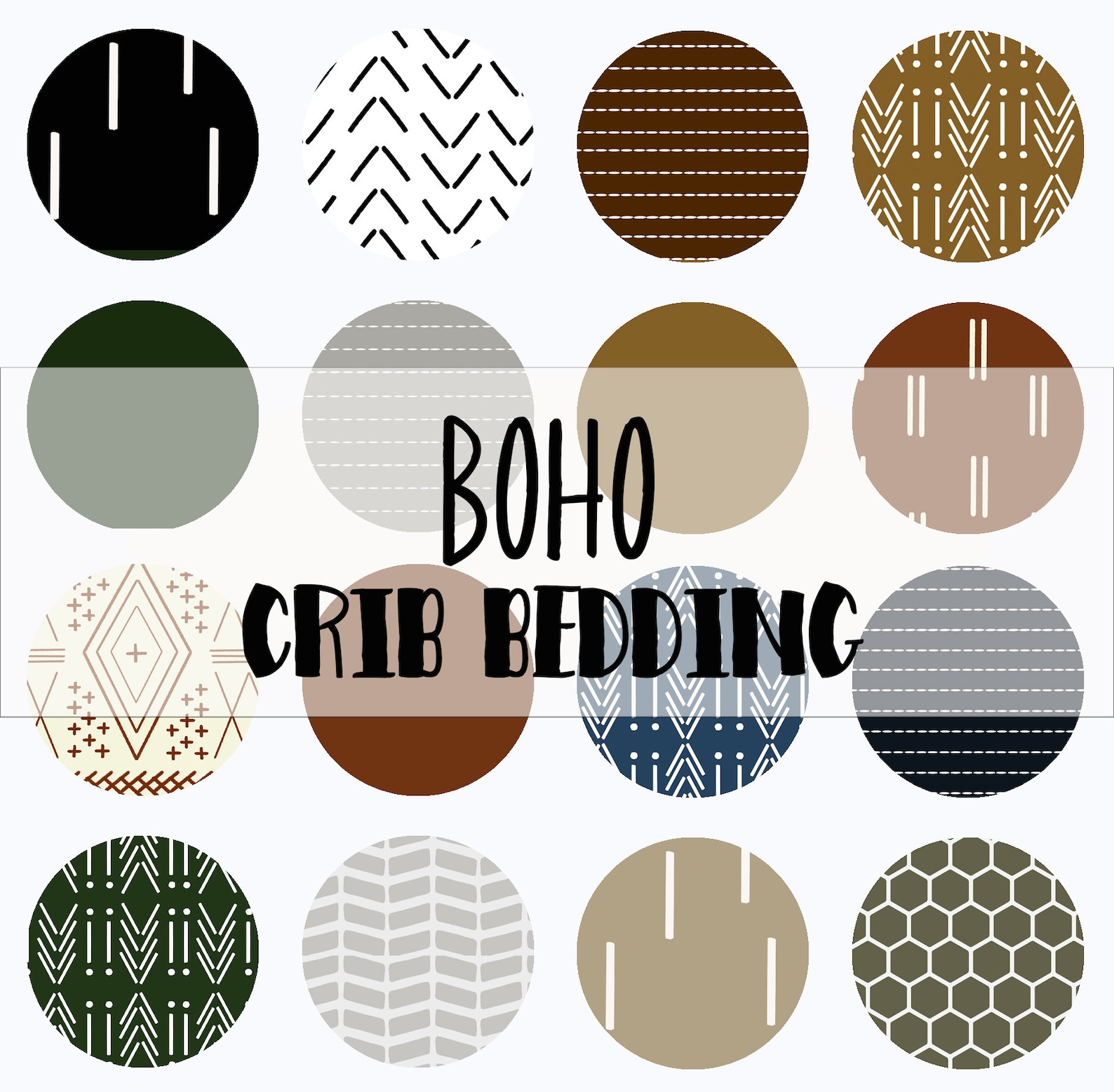 Boho Crib Bedding Baby Nursery Bedding - Etsy