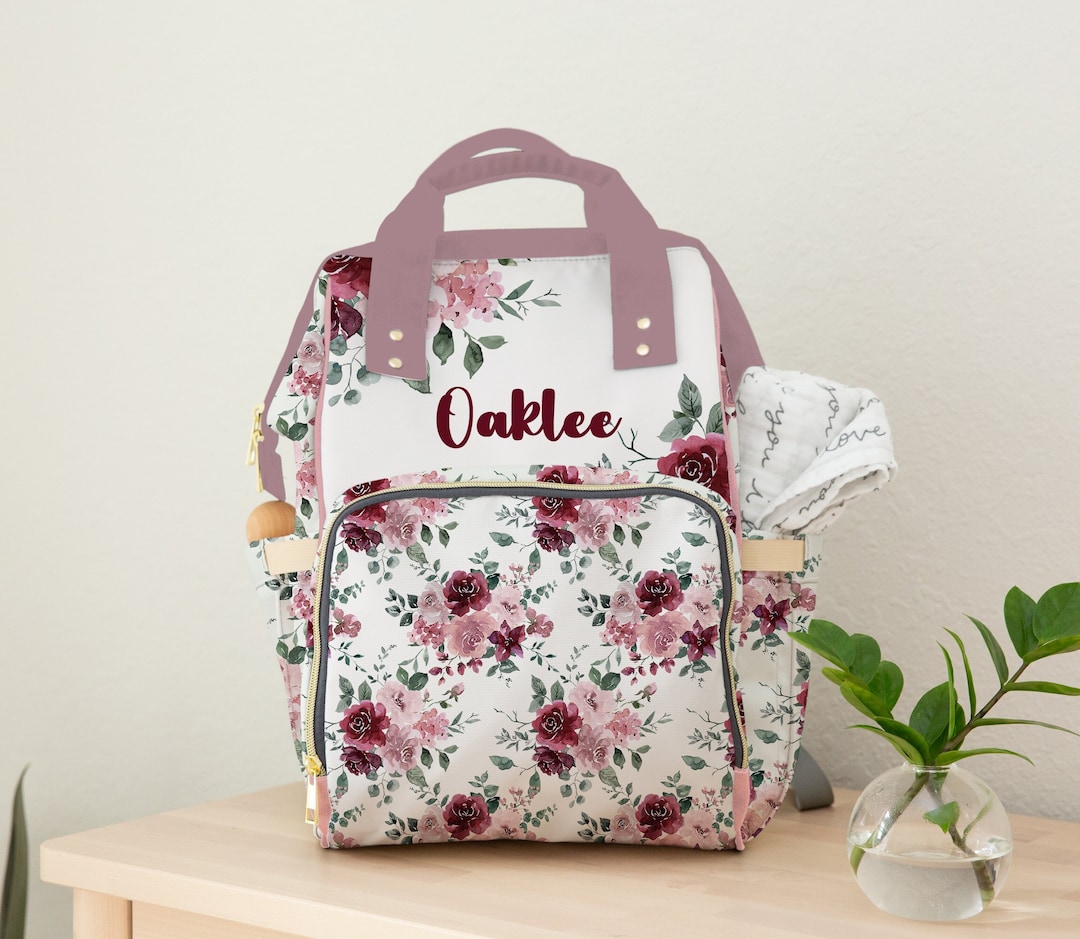 Diaper Bags Baby Girl, Personalized Custom Diaper Bag, Baby Girl Gift ...