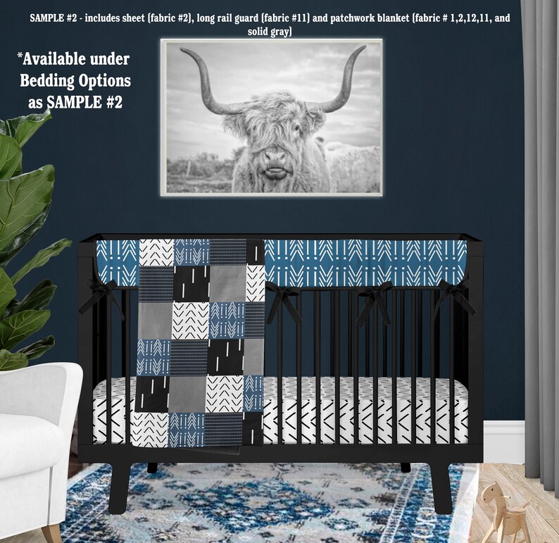 Boho Crib Bedding Baby Nursery Bedding - Etsy