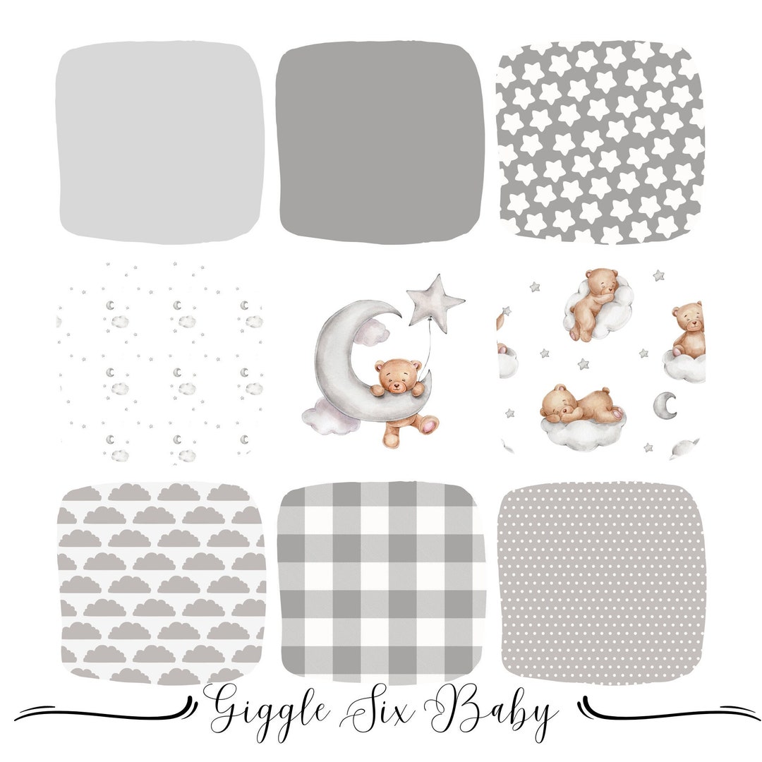 Crib Bedding Teddy Bear Nursery Theme, Mix and Match Baby Bedding ...
