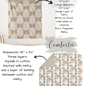 Sage Woodland Crib Bedding Pattern Options, Custom Baby Bedding, Design ...