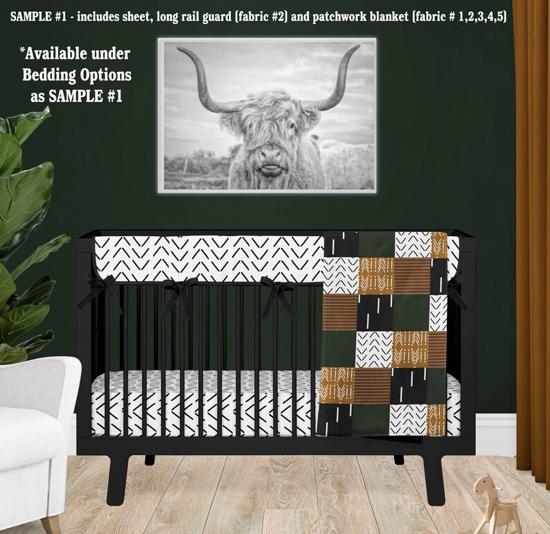 Boho Crib Bedding Baby Nursery Bedding - Etsy