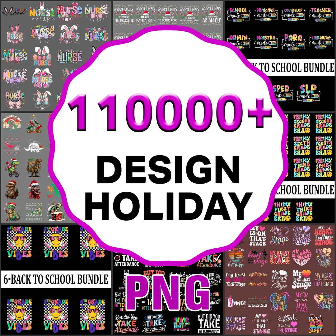 110000 Holiday Mega Clipart Bundle – Funny, Humor Quotes, Family ...