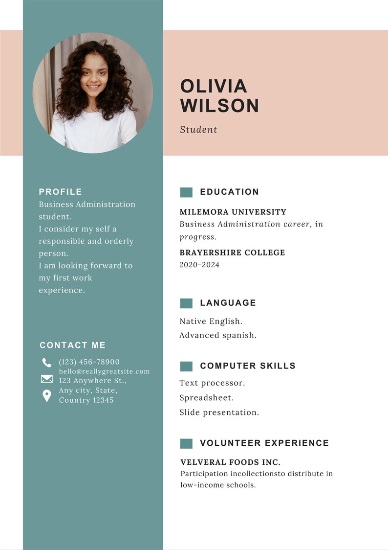 ATS Friendly Resume Template Canva Bundle With Cover Letter, Simple ...
