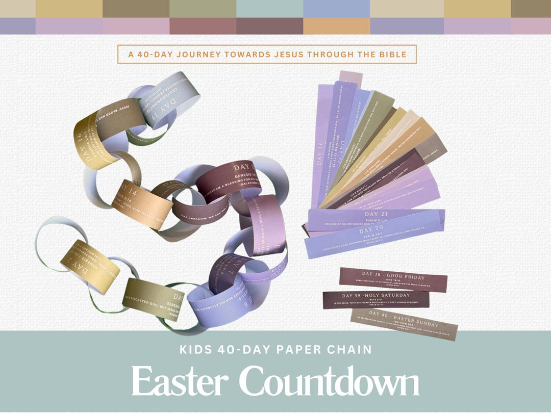 Lent Easter Countdown | Lent Activity Countdown to Easter | Easter Holy ...