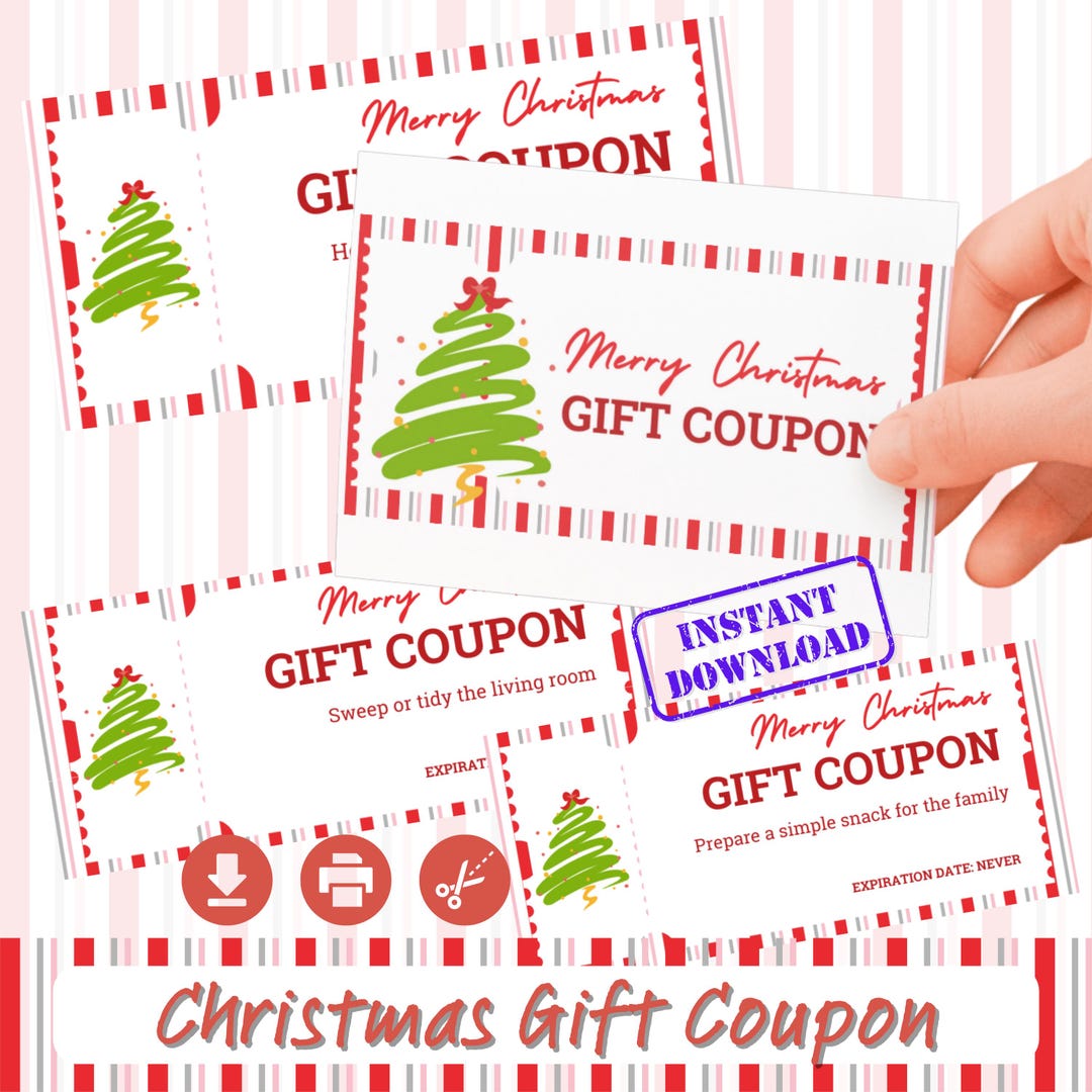 Christmas Kindness Coupons | Printable Holiday Activity (PDF) - Etsy