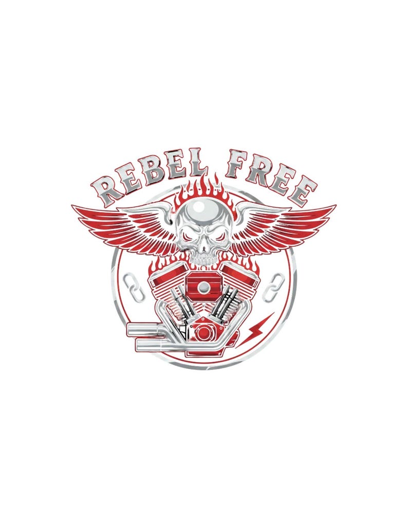 Winged Skull Biker SVG, Motorcycle Club Logo (instant Download) - Etsy