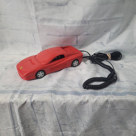 Vintage Retro Red Ferrari Car Telephone Tested and Works - Etsy