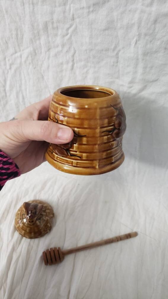 Vintage Ceramic Honey Bee Pot Ceramic Bee Hive Kitchen Decor - Etsy Denmark