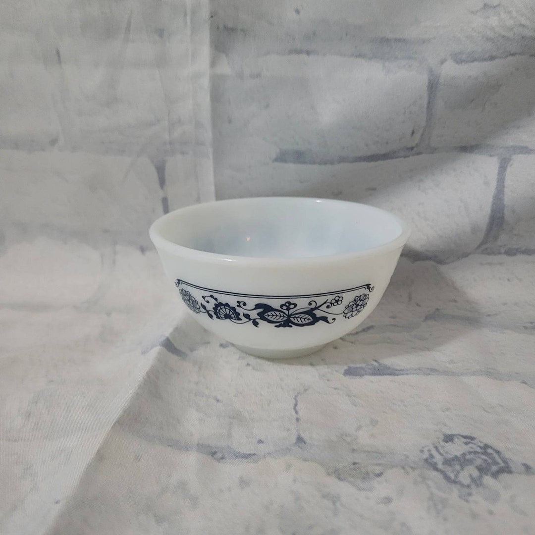Vintage Retro Pyrex Old Town Blue 770 Footed Rice Bowl Custard Bowl - Etsy