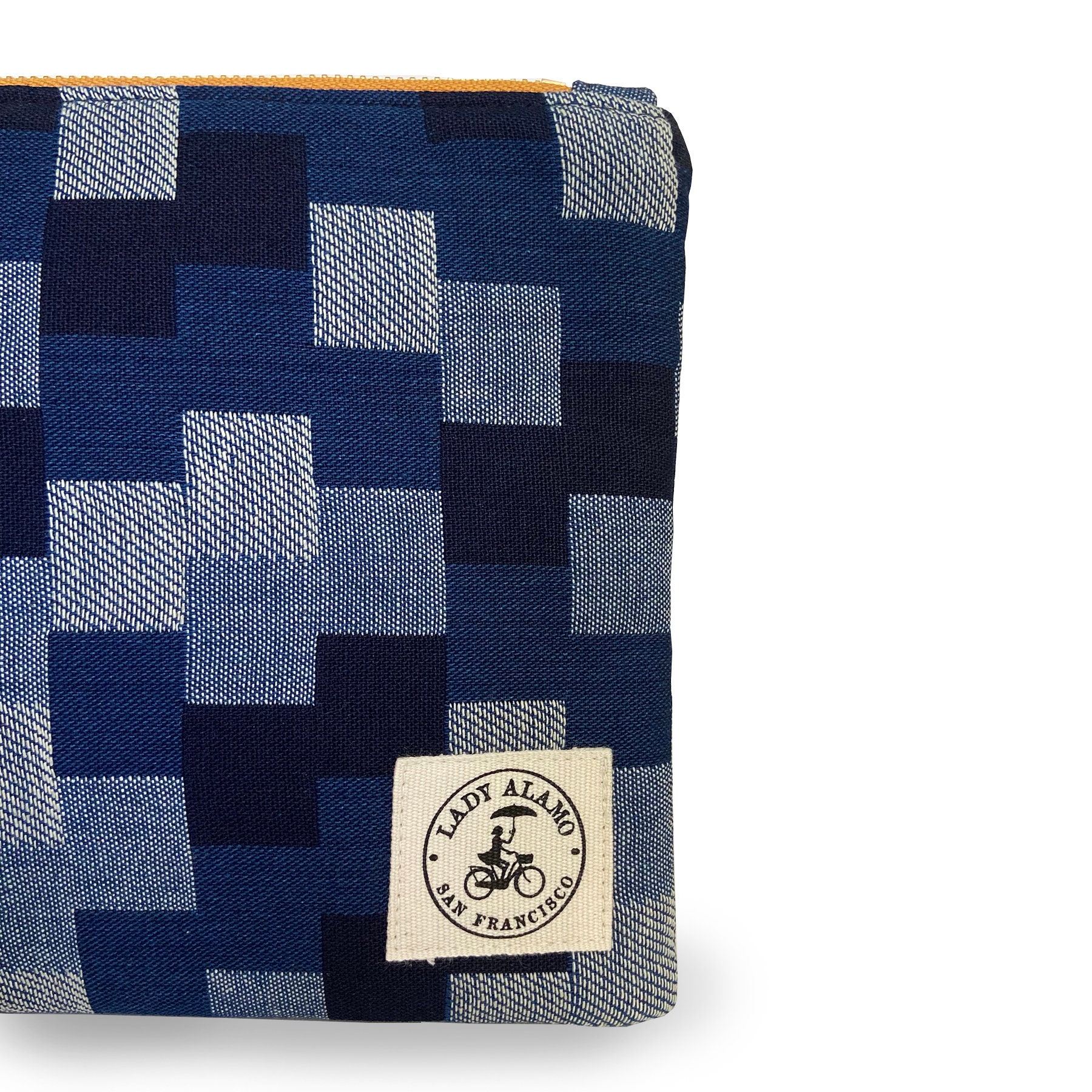 Miss Zip Wristlet in Denim Stitch With Water Repellent Lining. | Etsy