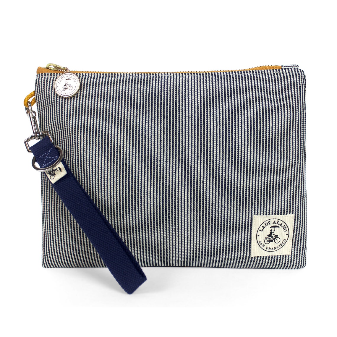 Miss Zip Wristlet in Denim Stitch With Water Repellent Lining. - Etsy