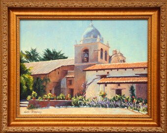 Mission Oil Painting - Etsy
