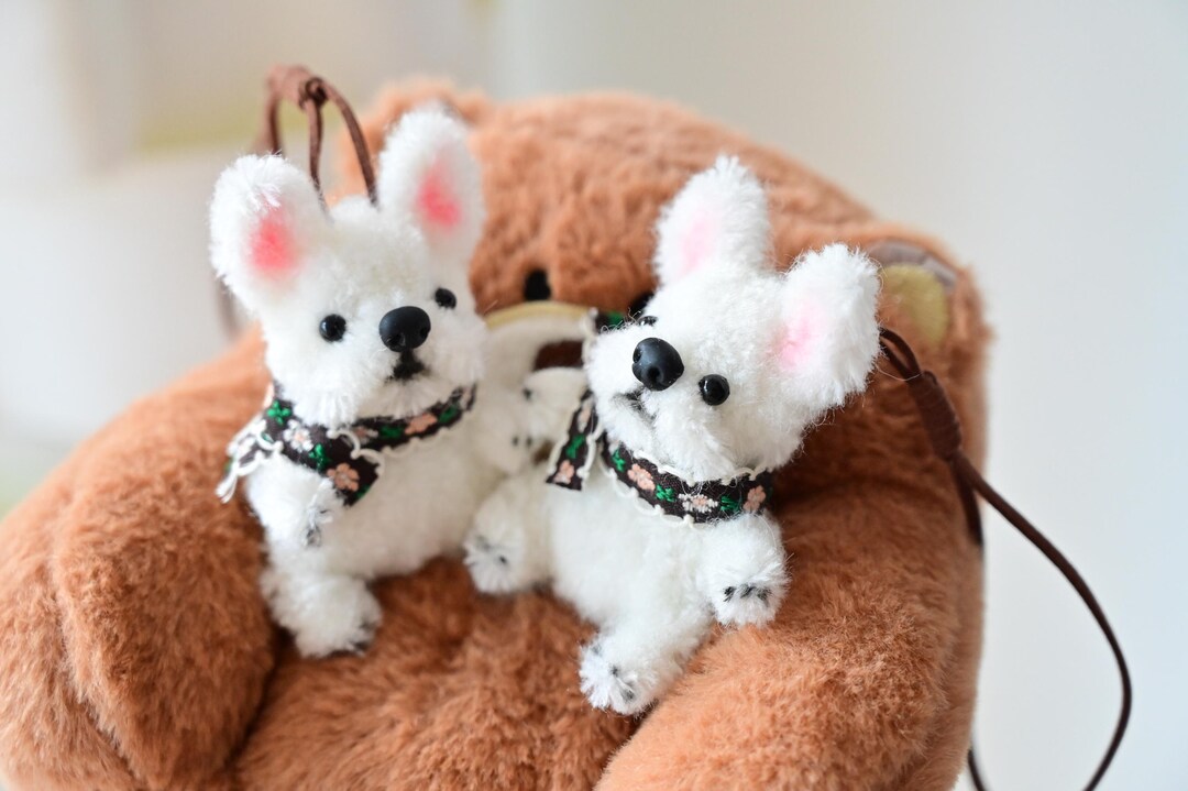 Handmade Plush Puppy Charm, Realistic Dog Art Doll - Etsy