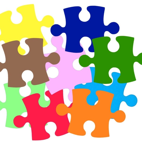 Large Puzzle Pieces - Etsy