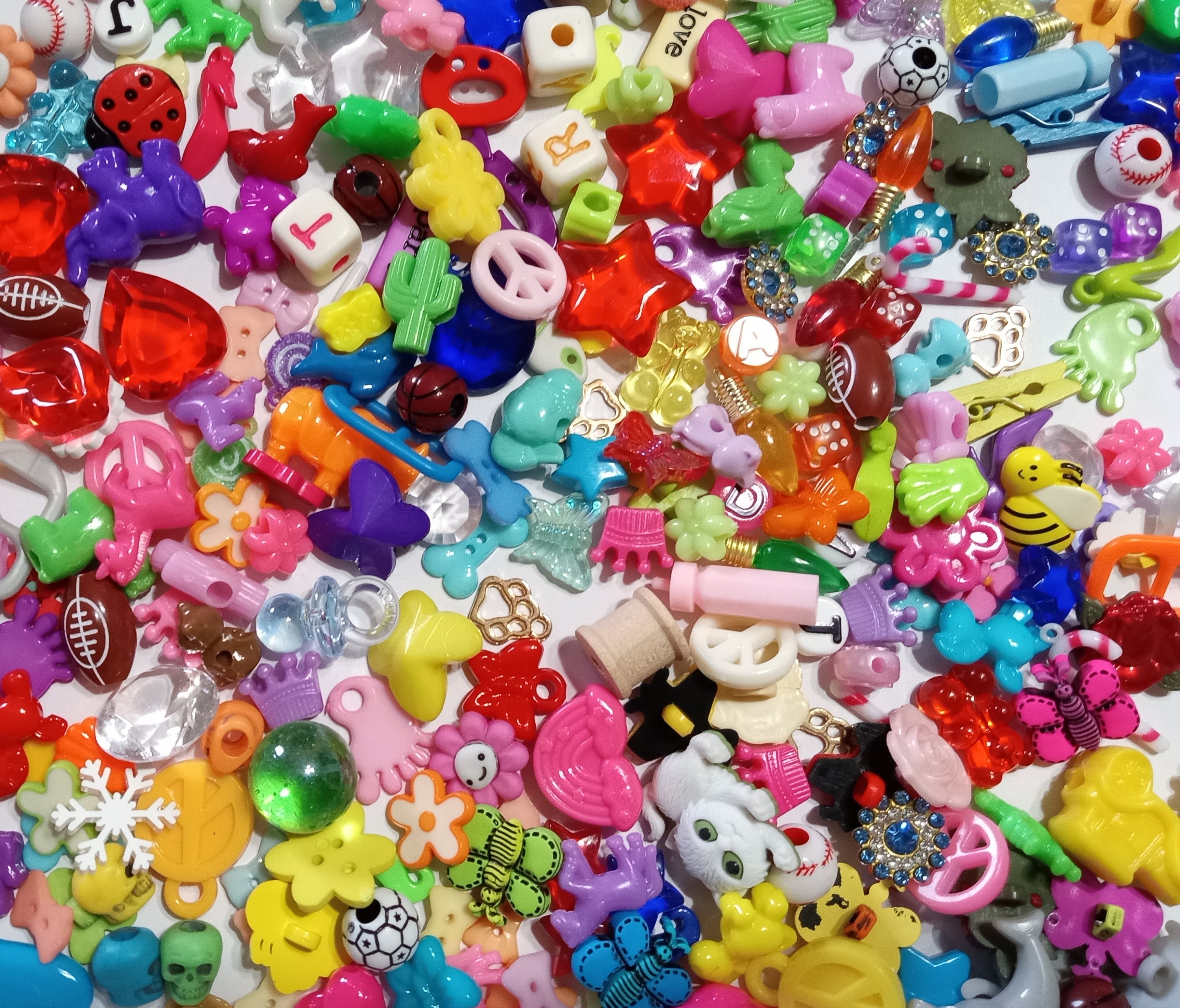 Trinkets I Spy Bag or Bottle Fillers Treasures Charms Buttons Colorful ...