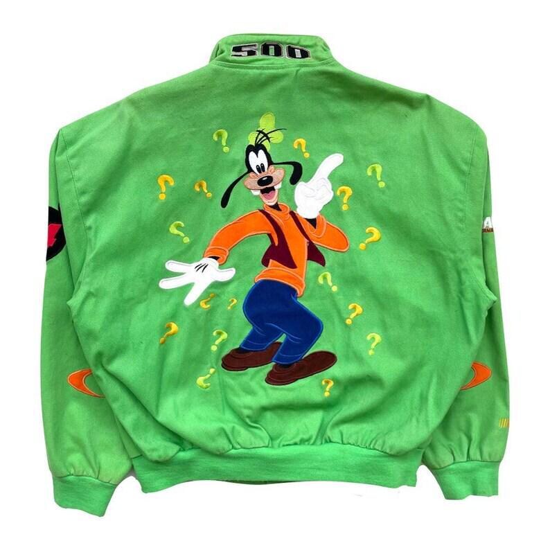 Vintage Goofy Racing Jacket | Daytona 500 Inspired Bomber Jacket ...