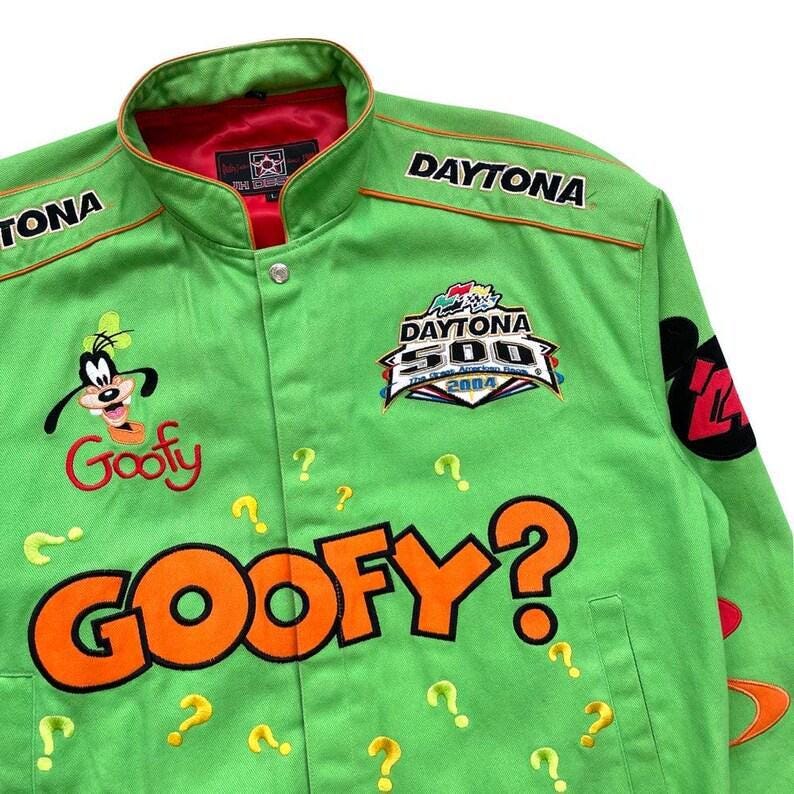 Vintage Goofy Racing Jacket | Daytona 500 Inspired Bomber Jacket ...
