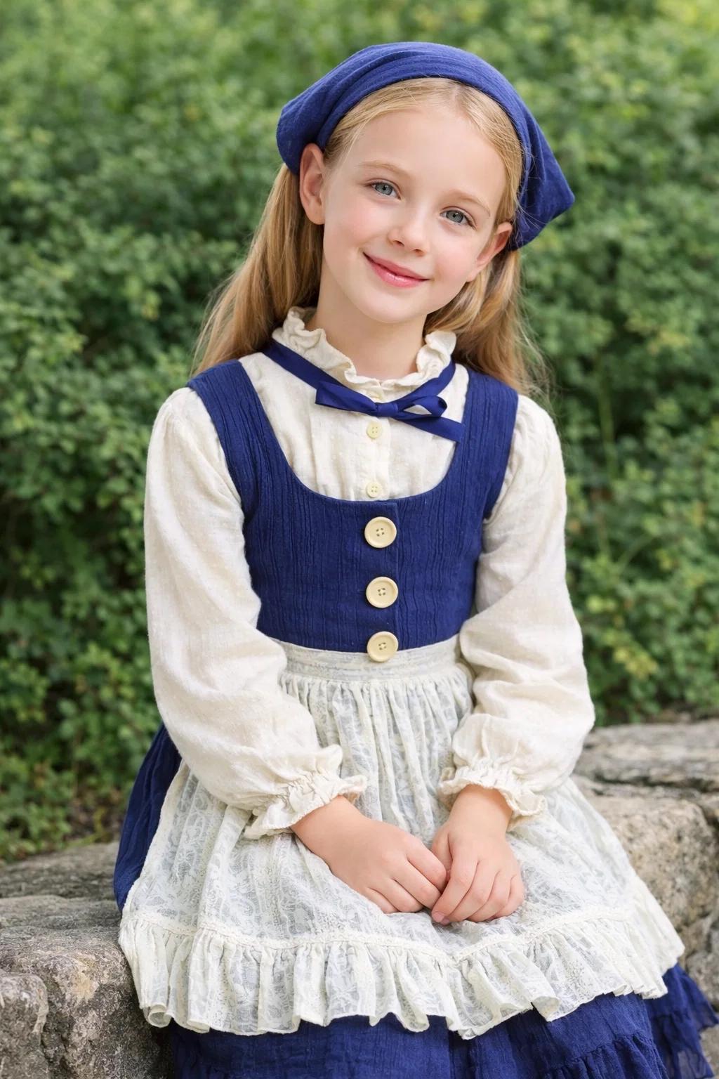 Little Match Girl Costume Farm Maid Dress | Pastoral Stage Performance ...
