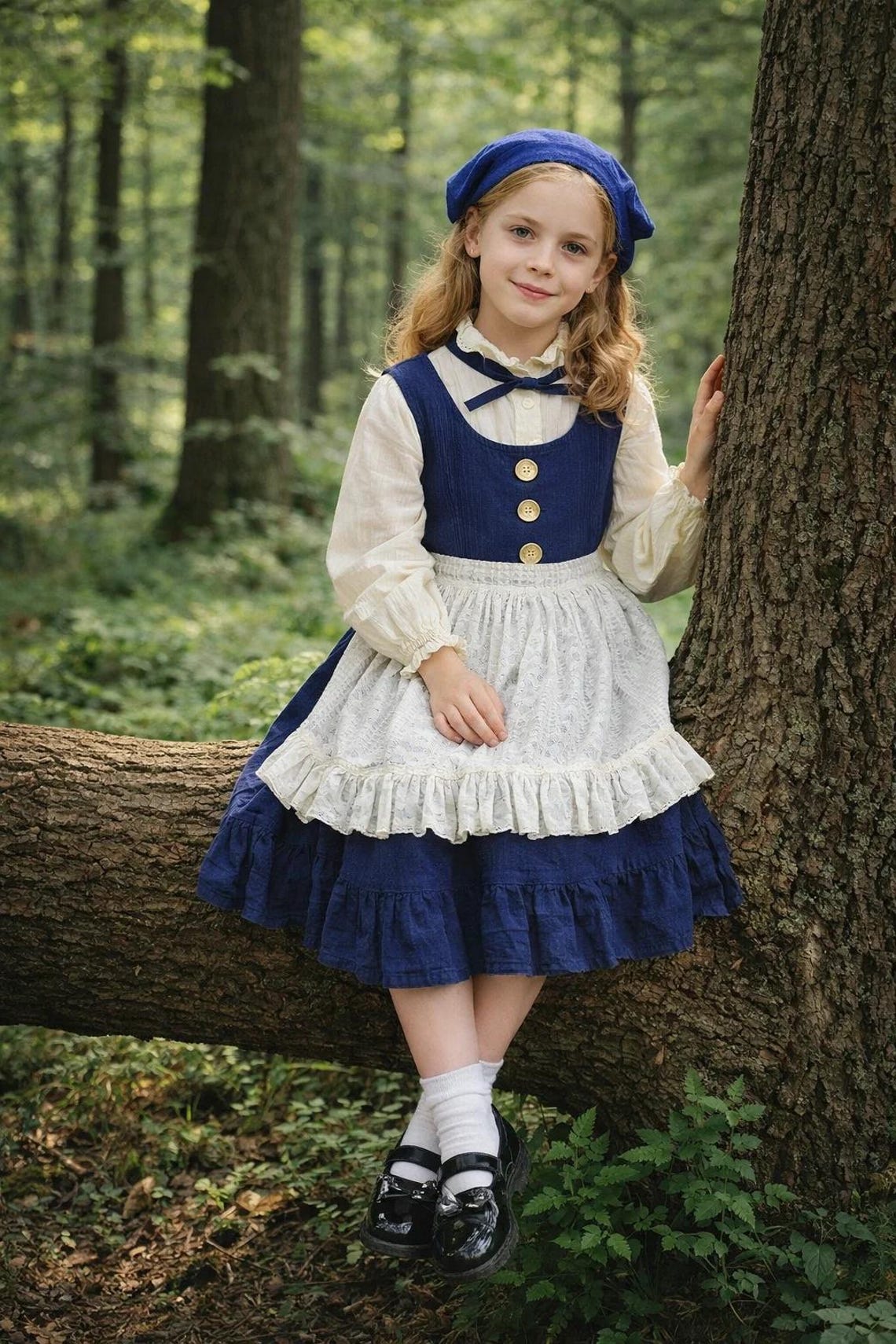 Little Match Girl Costume Farm Maid Dress | Pastoral Stage Performance ...