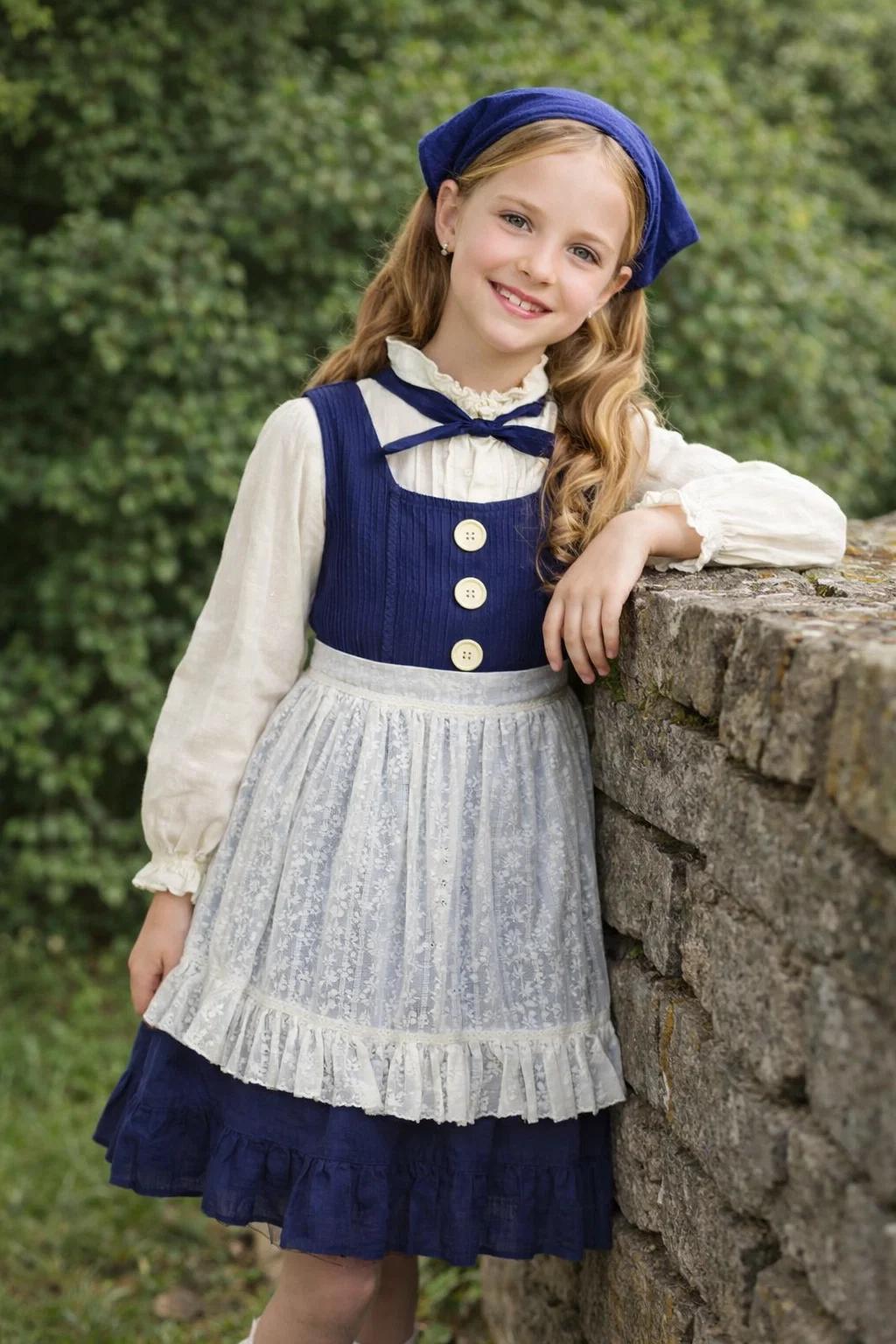 Little Match Girl Costume Farm Maid Dress | Pastoral Stage Performance ...