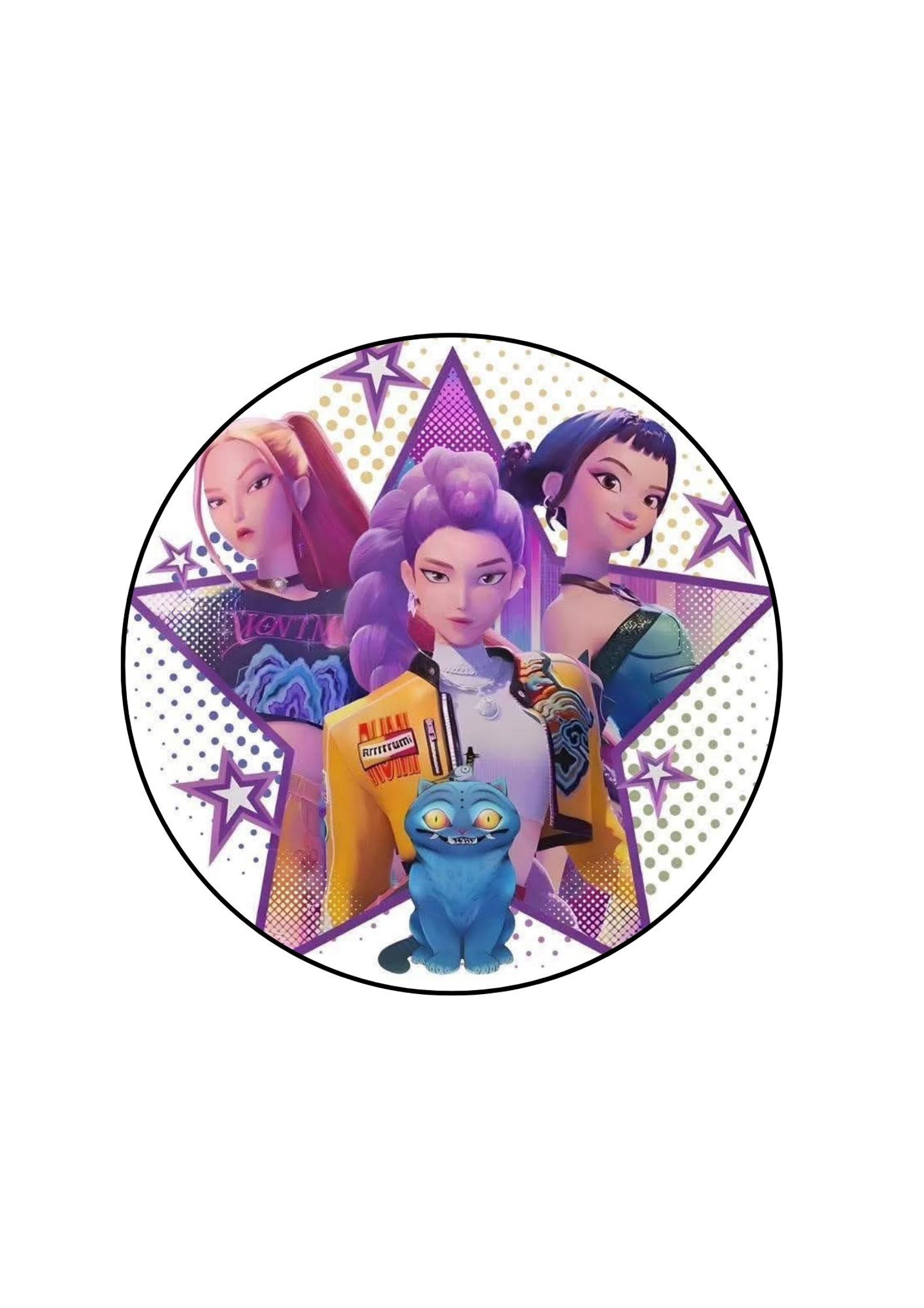 K-pop Demon Hunter Edible Cake Topper - 6-7” - Etsy