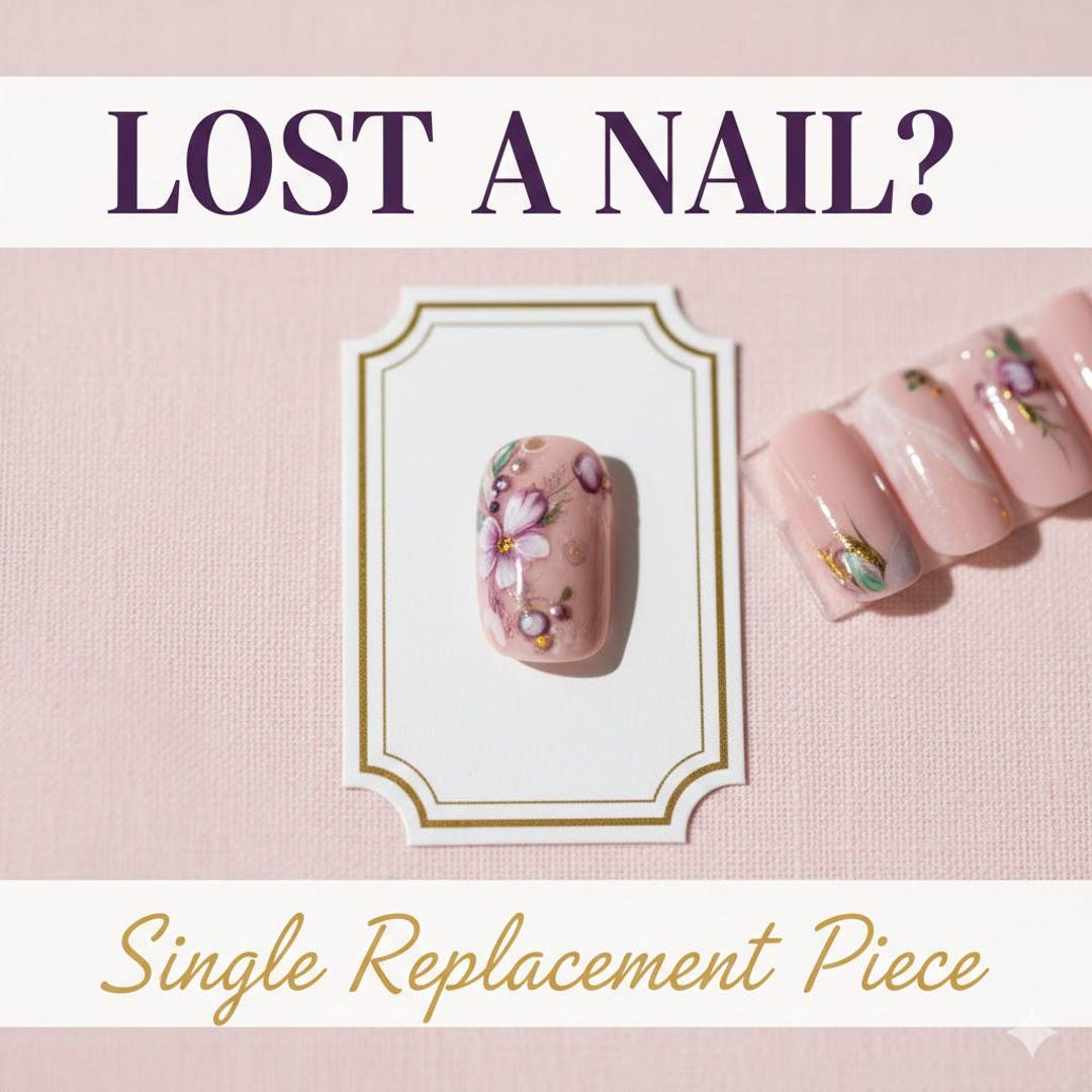 Single Press on Nails, Custom Made to Match Your Set, Individual Nail ...