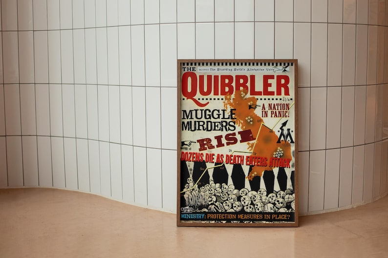 Set of 7 Quibbler Magazine Poster Printable PDF, Wizard Travel Poster ...