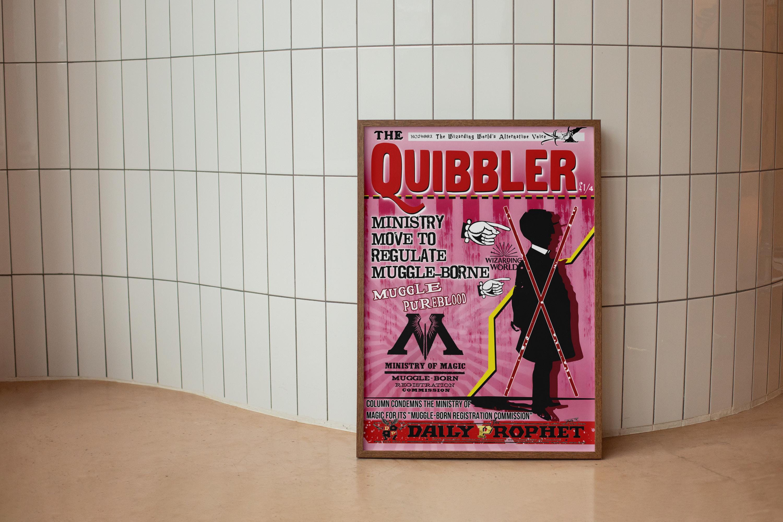 Set of 7 Quibbler Magazine Poster Printable PDF, Wizard Travel Poster ...