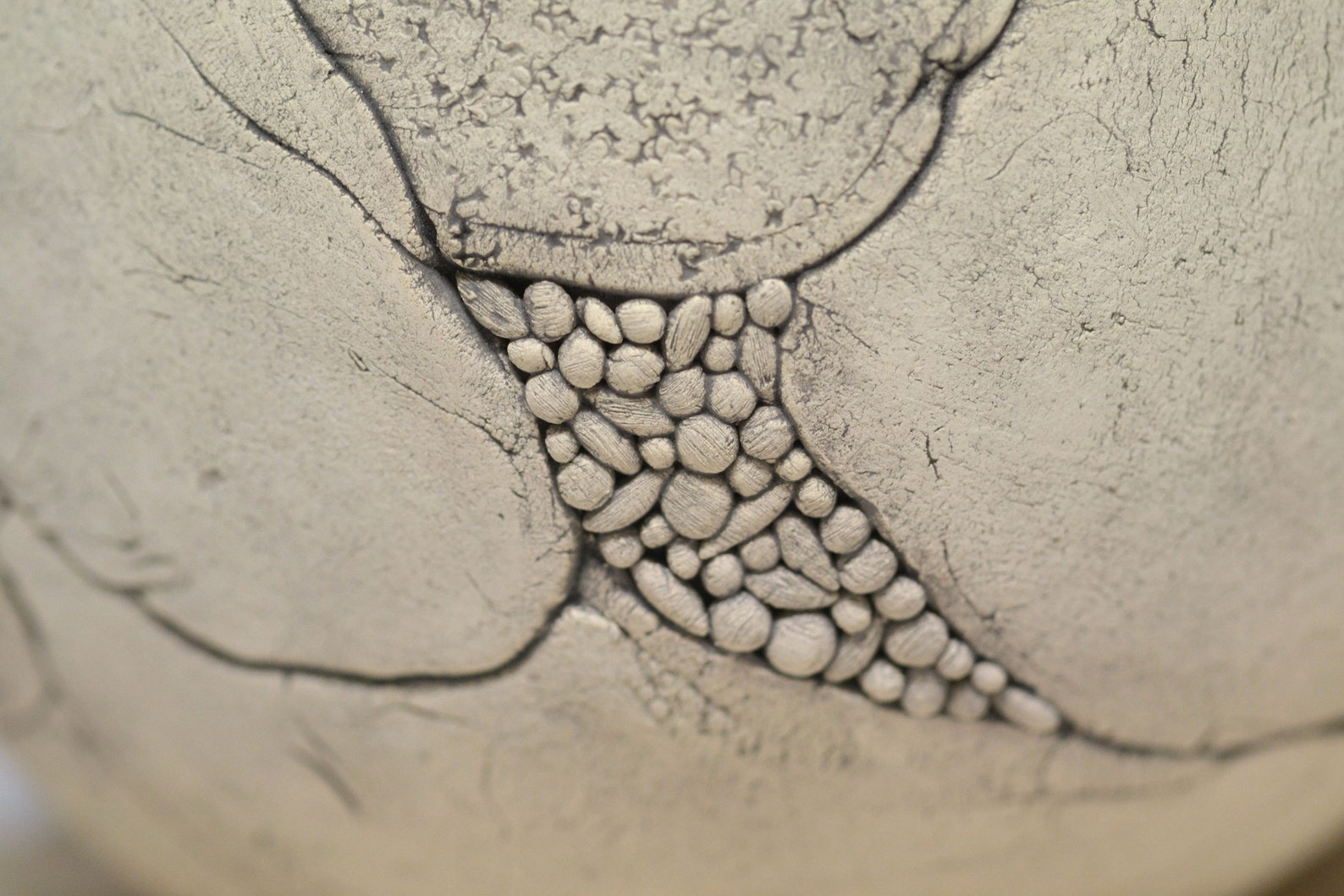 Large Ceramic Ball Planter, Natural Clay Planter Pot, Outdoor Round ...