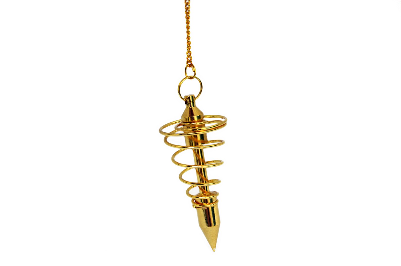 Spiral Metal Pendulum Large Brass Pendulum Dowsing & Reiki - Etsy