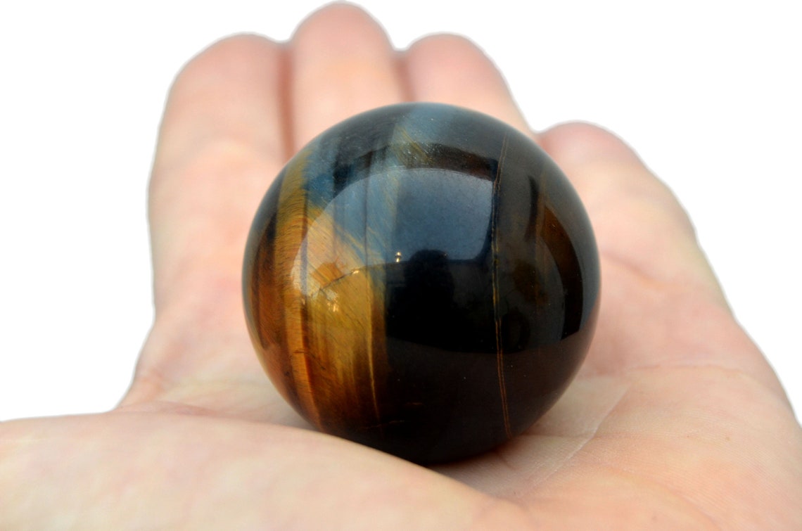 Falcon Eye Crystal Ball 37mm x 37mm x 37mm Natural Sphere | Etsy