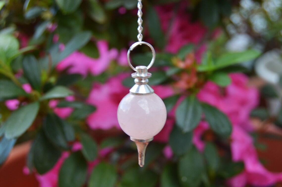 Pink Quartz Pendulum Mermet Pendulum Crystal Healing - Etsy Singapore