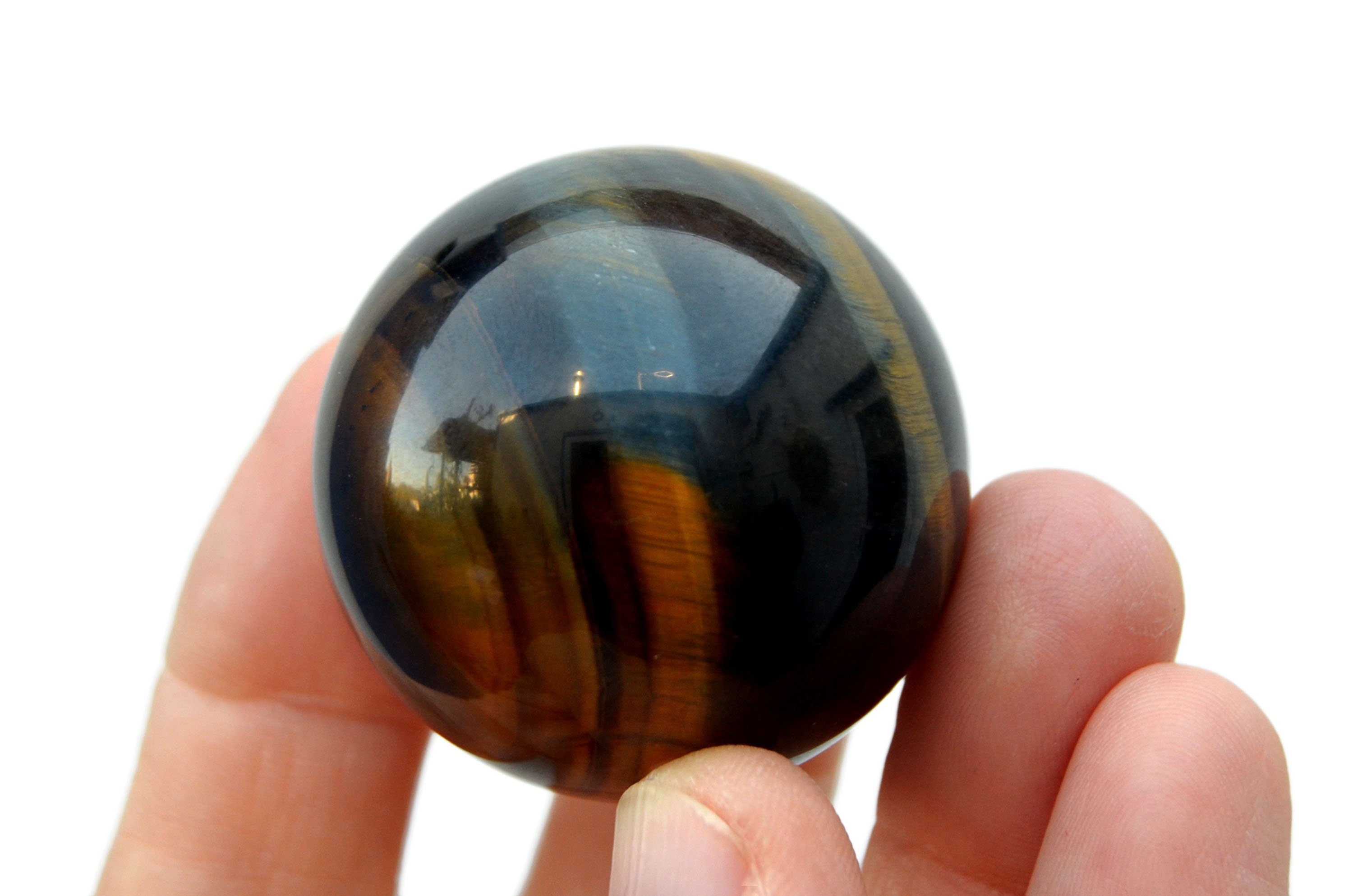 Falcon Eye Crystal Ball 37mm x 37mm x 37mm Natural Sphere | Etsy